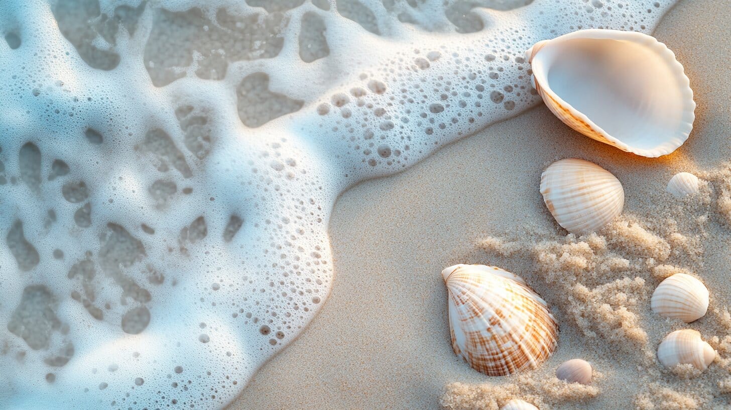 Transform Your Space: The Serene Beach Seashells Wall Mural for a ...